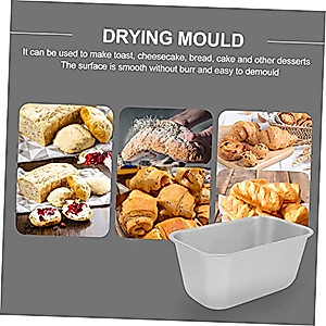 UPKOCH 6pcs Rectangular Toast Box French Toast Aluminum Baking Pans Mini Cake Bread Baking Tray Loaf Baking Homemade Bread Making Mould Baking Mold Non-stick Bakeware Cake Baking Box A01