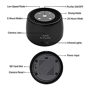 Quniao Wireless-WiFi-Hidden-Spy-Camera, 1080P Full HD with Night Vision and Motion Detection Alarm, Real Time Monitoring, Recording for HomeOffice, Works with iOSAndroid Device, 1 Count (Pack of 1)