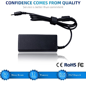 12V Ac Dc Adapter Power Cord for Insignia 19" 20" 24" 28" 32" LED HDTV HD TV NS-32D312NA15, NS-32D220NA16, AY060A-ZF122, NS-24ED310NA15, NS-19E310A13 NS NS-24E200NA14 NS-32D420NA16 Power Supply Cord