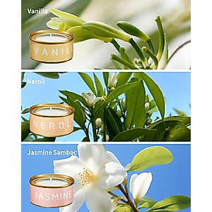 VTS Candles for Home Scented, 6 Pack Aromatherapy Candles (Lavender, Vanilla, English Pear & Freesia, Neroil, Clary Sage, Jasmine Sambac), Candles Gift Set for Stocking Stuffers, Christmas, Birthday