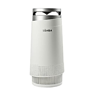 BEABA Nursery Air Purifier, Air Purifiers for Baby, Air Filter, HEPA Filter, Odor Eliminator, Removes Smoke, Dust, & Pet Dander, with Baby Night Light