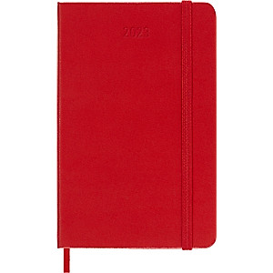 Moleskine Classic 12 Month 2023 Weekly Planner, Hard Cover, Pocket (3.5" x 5.5"), Scarlet Red