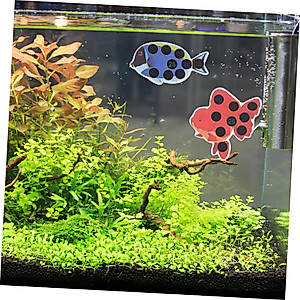 Baluue 4 Sets LCD Thermometer Submersible Temperature Indicator Temperature Strips Digital Fish Tank Temperature Gauge Aquarium Sticker Stick on Adhesive Stickers Paper Number Wine Bottle