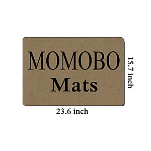 MOMOBO Funny Doormat Custom Indoor Doormat -Welcome Doormat Home and Office Decorative Entry Rug Garden/Kitchen/Bedroom Mat Non-Slip Rubber 23.6 x15.7 Inch