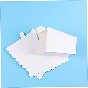 UPKOCH 50PCS Popcorn Box Disposable Snack Cups Paper Serving Holder Candy Popcorn Party Candy cartons Paper Food Basket Snack Containers Popcorn tub White Candy Box European and American