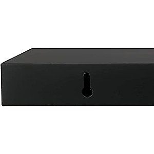 kieragrace Modern Floating-Shelves, Pack of 3, Black, 3 Count