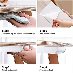 Under Desk Drawer Organizer, Hidden Self-Adhesive Under Table Drawer, Punch-Free Under Table Desk Drawer Organizer Holder Storage Box, Pull-Out Desk Pen Pencil Tray Drawer