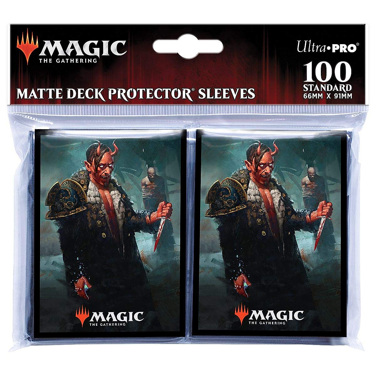 Kaldheim 100ct Sleeve Featuring Tibalt, Cosmic Imposter for Magic: Protect Your Cards with ChromaFusion Technology and Always be Ready for Battle Against Friends Or Enemies in Style