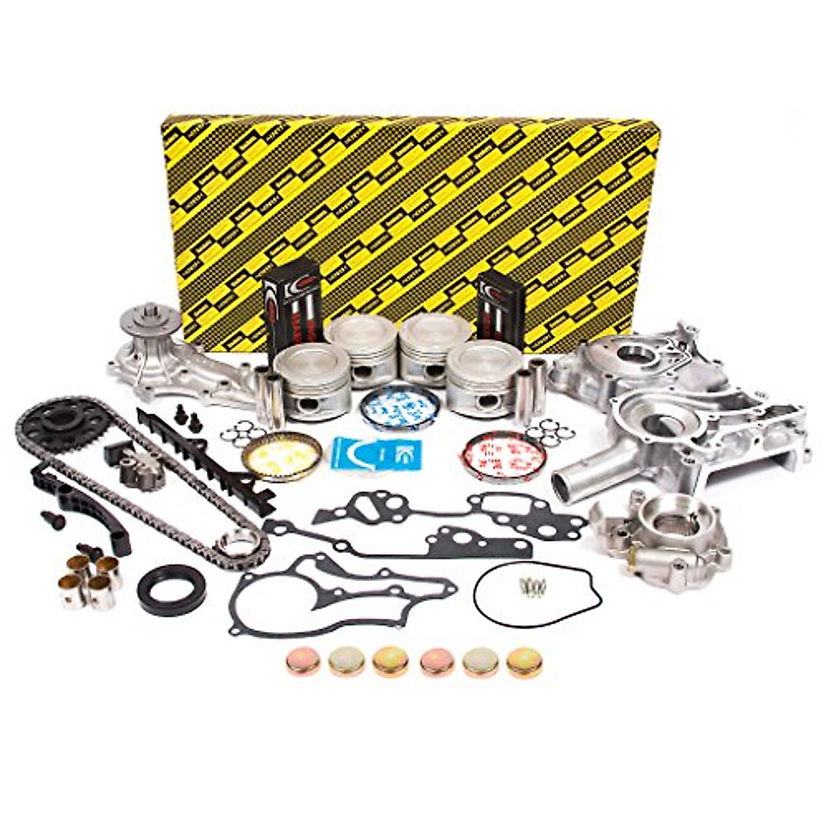 Evergreen OK2000/2/0/0 Fits 85-95 Toyota 2.4L SOHC 8V 22R 22RE 22REC Master Overhaul Enigne Rebuild Kit