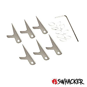 Swhacker Set of 6-125 Grain 2.25 Inch Replacement Blades