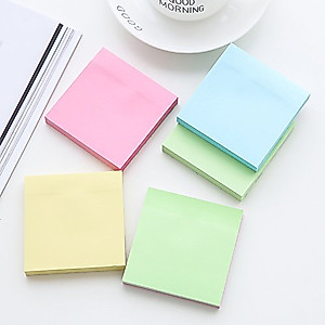 Early Buy 6 Candy Color Sticky Notes Self-Stick Notes 3 in x 3 in, 100 Sheets/Pad, 12 Pads/Pack in Box