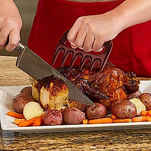 Unicook [Clearance] BBQ Claws 2 Pack, Shredder Claws to Shred Lift & Carve Pork, Turkey, Chicken, Brisket, Ham, Helpful Barbecue Tool, Merlot