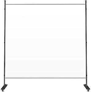 VEVOR Room Divider 6ft, Partition Room Dividers 71"x72", Room Divider Wall 1-Panel, Room Dividers, Folding Room Dividers, Partition Room Dividers, Folding Privacy Screens (White) for School, Office