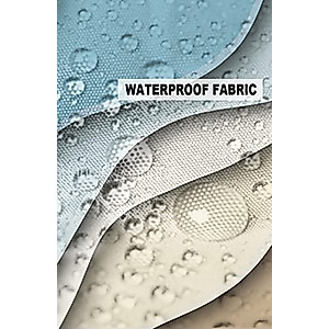 Outdoor Pillow Cover Geometric Blue Modern Waterproof Lumbar Throw Pillowcases Set of 2 Brown Abstract Decorative Patio Furniture Pillows for Couch Garden 20 x 12 Inches