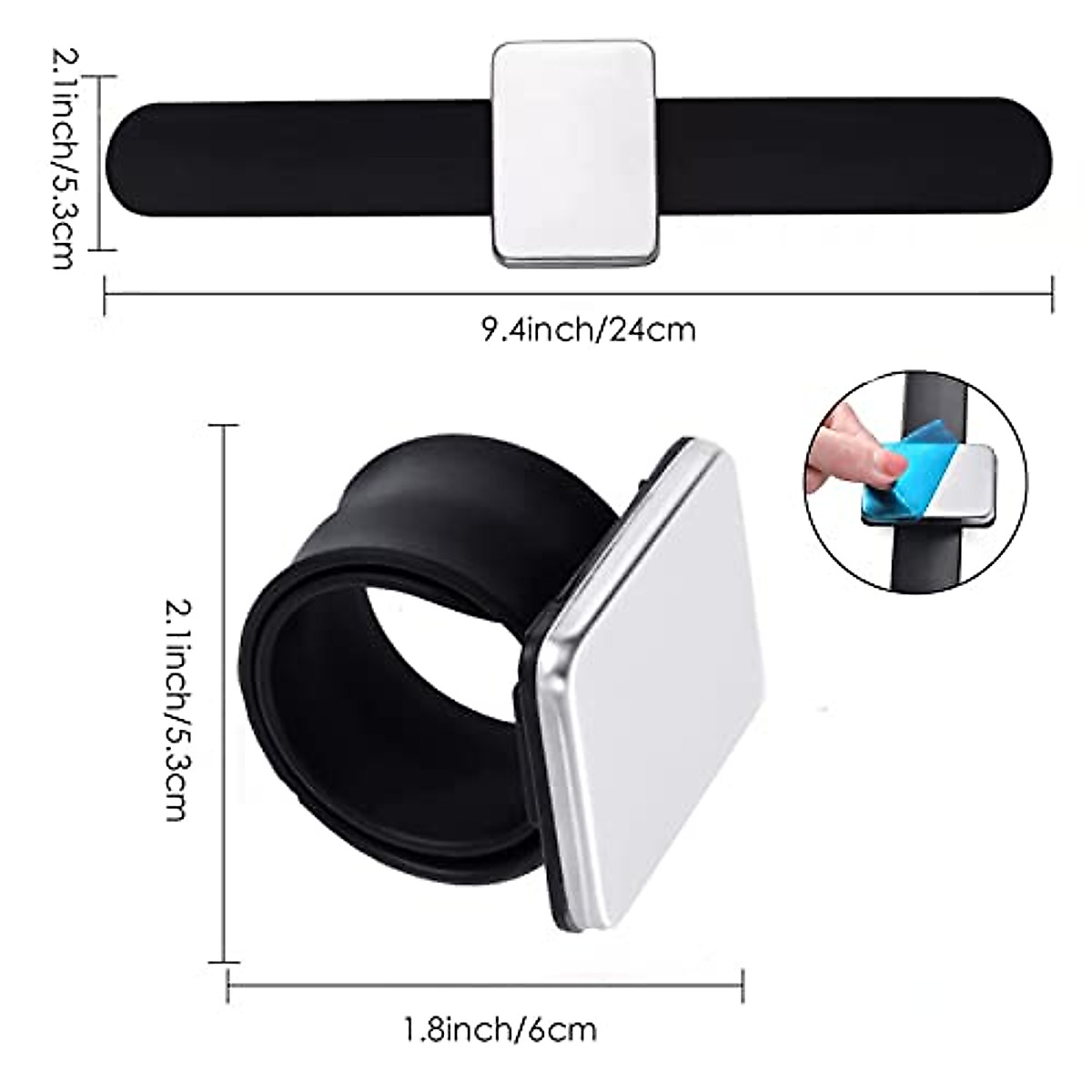 104PCS Pin Cushion for Sewing Kit Wrist Pin Cushion Pumpkin Pad with Elastic Wrist Belt 100 Straight Sewing Pins Wood Base Magnetic Needle Pin pad 60’‘ Pocket Measuring Sewing Products for DIY