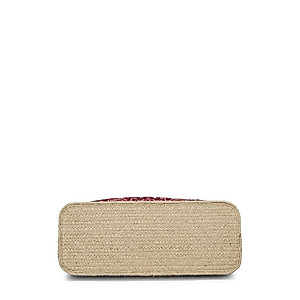 Yves Saint Laurent, Pre-Loved Red Bandana Canvas Loulou Shoulder Bag Medium, Red