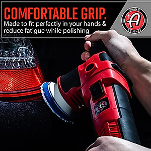 Adam’s SK Pro 12mm Car Polisher Kit (10 Item) - Professional Dual Action Polisher for Car Detailing - Paint Correction, Waxer Buffer DA Polisher - Variable Speed Car Polisher System