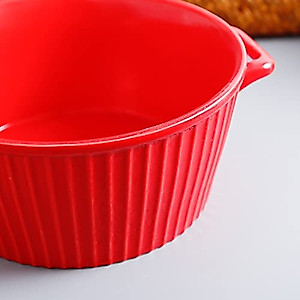 Eddie's Home ceramic round shape pot,Binaural handle,40oz-4 shine colors,for soup and steaming (Green)