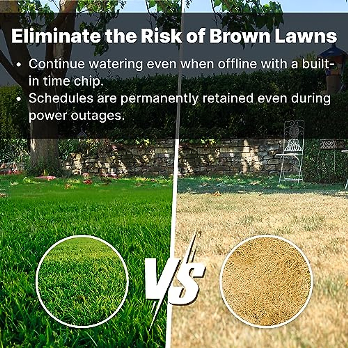 ImoLaza Smart Sprinkler Controller Evapotranspiration Master: 8 Zones WiFi Irrigation Controller with Automated Watering and App Control, Save Water Through Rain, Freeze, Wind and Saturation Skip