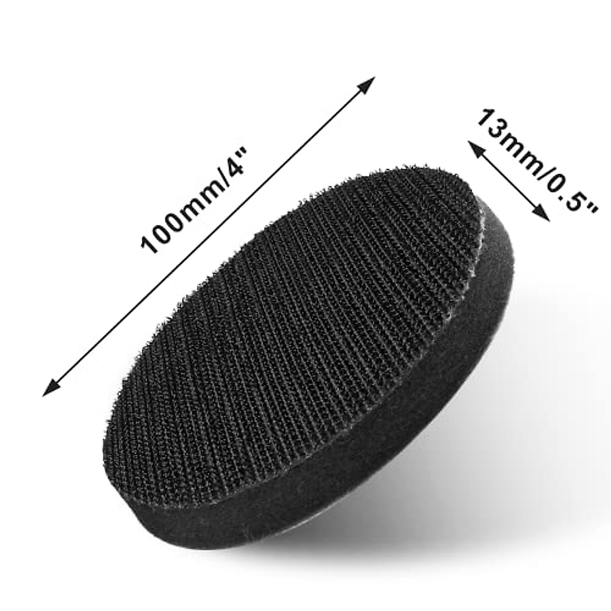 Kyuionty 5 Pack 4 Inch Hook and Loop Soft Sponge Cushion Buffer Pad, Foam Sponge Buffer Backing Pad Soft Density Interface Pad for Polishing and Buffing