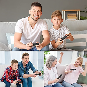 Wii Controller, 2 in 1 Wii Remote Controller with Motion Plus for Nintendo Wii and Wii U, Wireless Wii Game Controller with Silicone Case and Wrist Strap (Black)