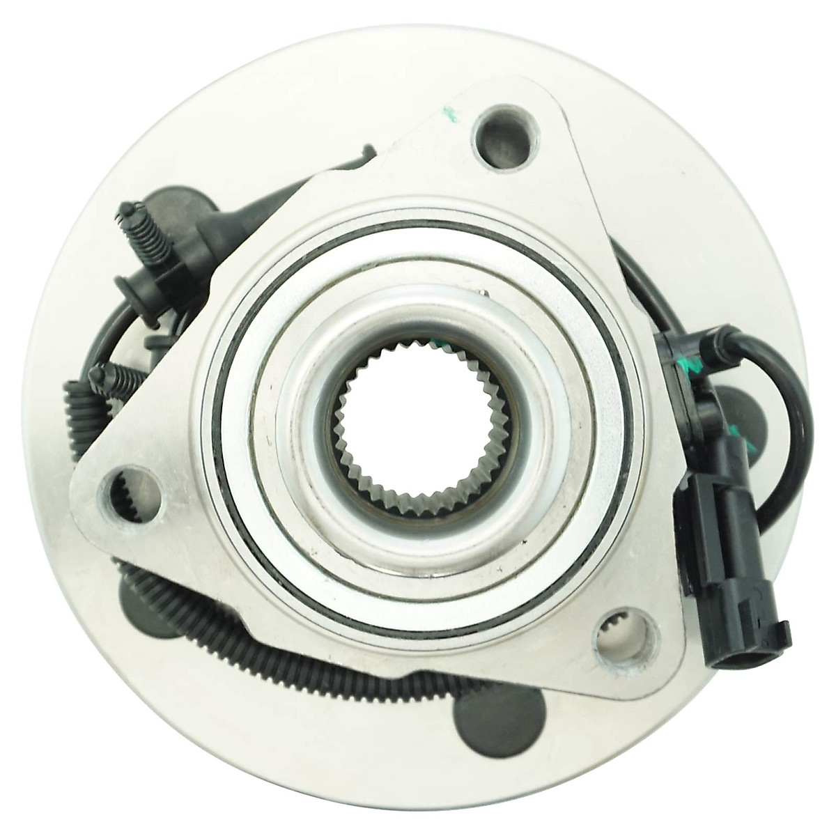 TRQ Front Wheel Bearing & Hub Assembly Set of 2 Pair for 2012-2017 Ram 1500 4 Wheel Drive Pickup Truck