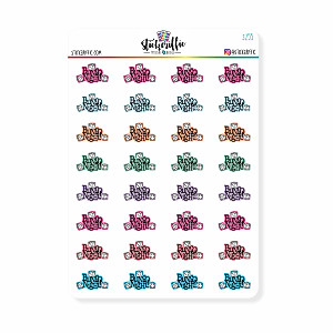 Bunco Game Night Planner Stickers - S255