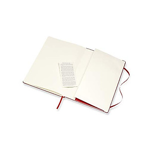 Moleskine Art Sketchbook, Hard Cover, A4 (8.25" x 11.75") Plain/Blank, Scarlet Red, 96 Pages