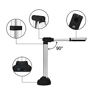 eloam S1800A2AF Document Camera with HD CMOS Sensor and OCR Function Time Shooting for Office, Classrooms, Labs, Meeting Room Shooting for Office, Classrooms, Labs, Meeting Room