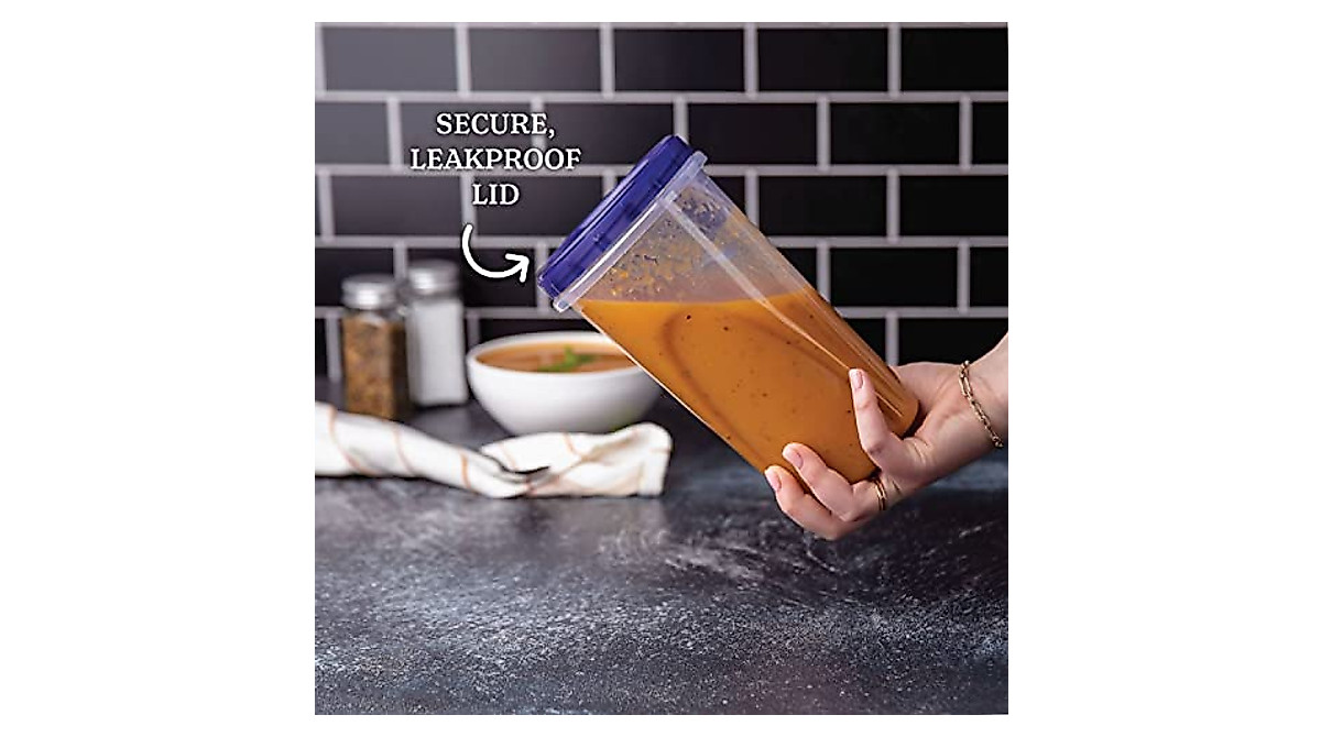 PlasticPro 48-Oz Deli Containers Stackable Food Storage Pack