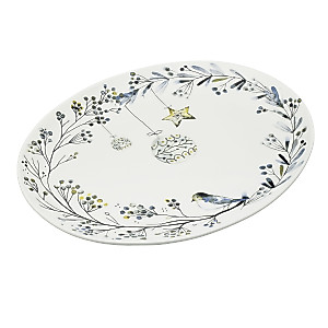 Fitz and Floyd Noel Noir Holiday Platter, 16-Inch, Mulitcolored