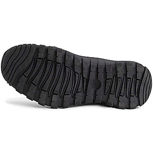 POLAR Womens Quilted Faux Fur Cuff Winter Duck Rubber Sole Durable Snow Rain Outdoor Boots - Black Leather - EU40/US9 - YC0654