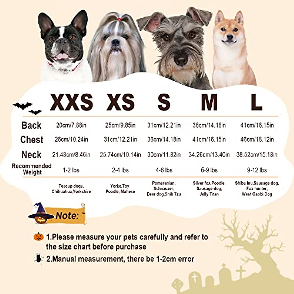 BOTEWO Halloween Dog Dress Lightweight Velvet Pets Clothes Cute Girl Doggies Dresses Outfits with Bow Tie Puppy Cat Holiday Cosplay Costume(XXS,Black)