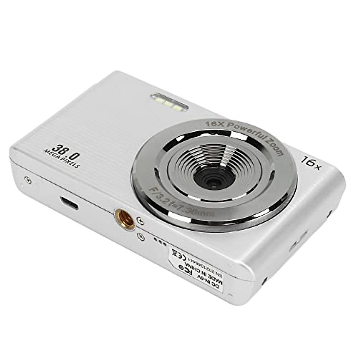 38MP Digital Camera, 1080P 16X Digital Zoom Camera for Photography and Video, 2.4 Inch Compact Vlogging Camera, Mini Rechargeable Camera Gifts for Kids, Adults, Teens, Elder