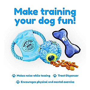 Pacific Pups Products for Dogs 18 Piece Dog Toy Set with Dog Chew Toys, Rope Toys for Dogs, Plush Dog Toys and Dog Treat Dispenser Ball - Supports Non-Profit Dog Rescue