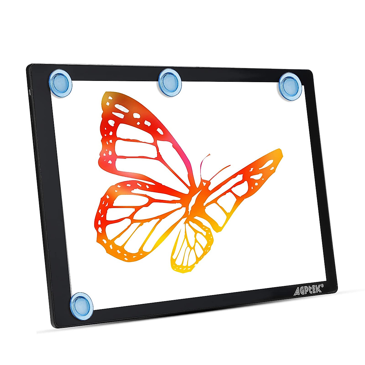 Magnetic A4 LED Artcraft Tracing Light Pad 4 Light Box Ultra-Thin Physical Buttons Control with Memory Function USB Powered Pad Animation,Sketching,Designing,Stencilling X-ray Viewing W/USB Adapter