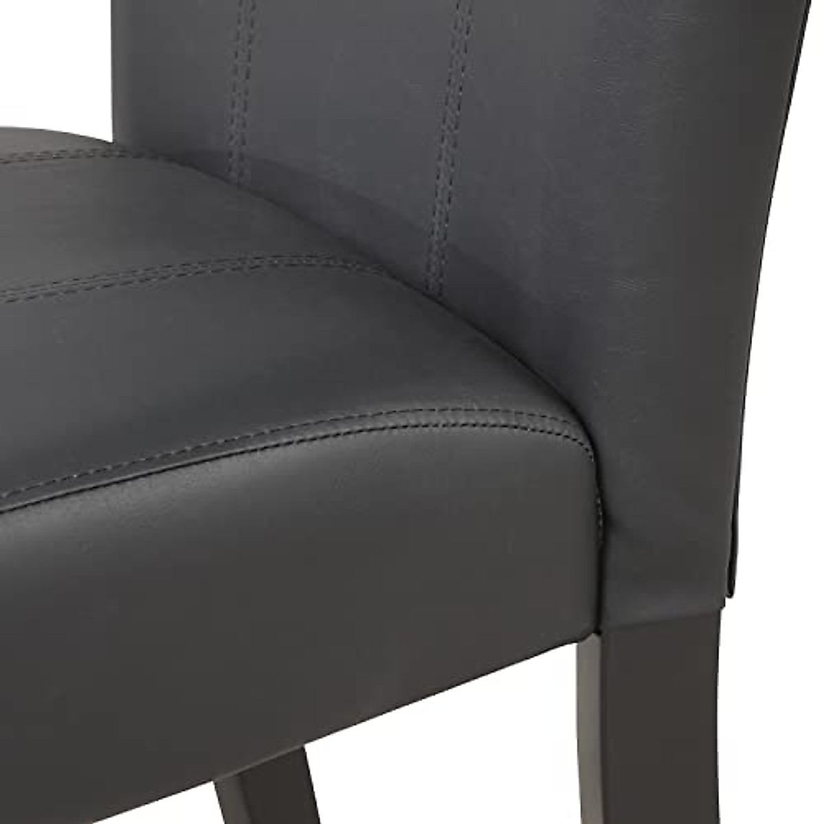 DHHU Furniture, 7-Piece Dining 1 Faux Marble Top Upholstered-Seats, Kitchen Table Set for 6, Black