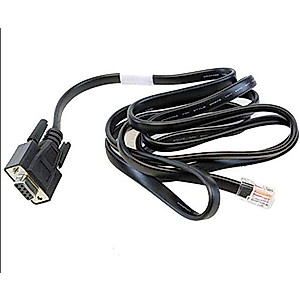 UPBRIGHT Power Charging Cord Outlet Socket Charger Cable Compatible with Dell C206M 0C206M 1J753 J753 PowerConnect 8024 PowerEdge Cat5 RJ-45 Ethernet to Serial DB-9 Female Black Console