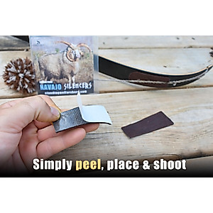 Standing Wolf Ultimate Navajo Wool Bow String Silencer Combo Pack (4 Pieces) | Traditional Archery Recurve Bowstring Silencer | Stick On Limb Noise Dampeners