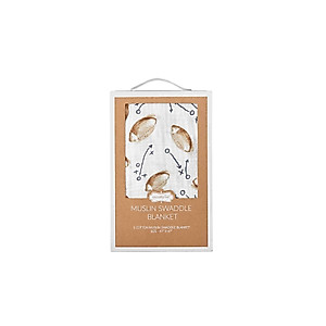 Mud Pie Football Muslin Swaddle, Multi