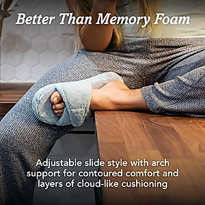 Acorn Women's Spa Slide Slipper, Powder Blue, 5-6