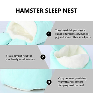 balacoo 1pc Hamster Nest Hamster Sleep Nest Pet Sleep Nest Hamster Sleep House Pet Warm Nest Warm Pet Nest Guinea Pig Nest Mini Pet Nest Warm Hamster House Handheld Pet Den Small Pet Den