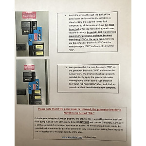 GenSafety Generator Breaker Panel Interlock Kit for GE 100 Amp Panel