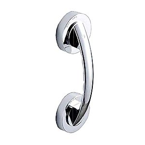 JanTeelGO Suction Grab Bar, Portable Suction Handle Bar Suction Grip Bar for Window Door Drawer Cabinet Mini Fridge Grab Puller (Silver)