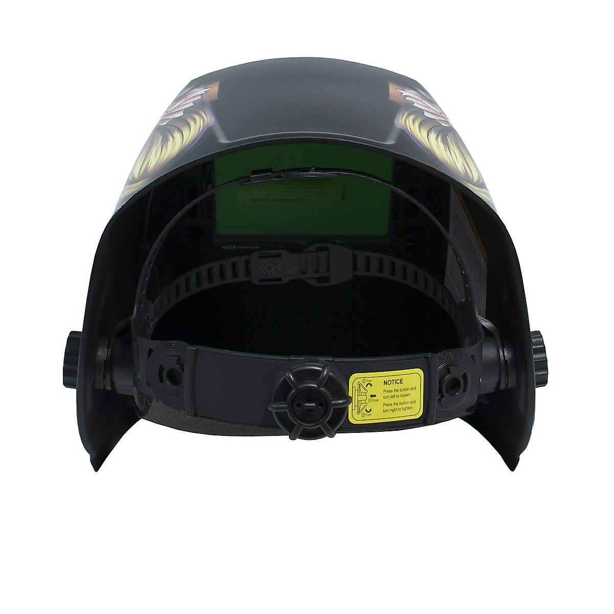 TGR Extra Large View True Color Auto Darkening Welding Helmet - 4"W x 3.65"H (Anime)