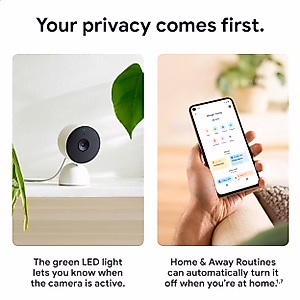 Google Nest Security Cam (Wired) - 2nd Generation - Snow