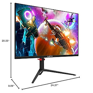 Sceptre 27-inch IPS 2K Gaming Monitor QHD 2560 x 1440p HDR400 up to 165Hz 1ms AMD FreeSync Premium DisplayPort HDMI 100% sRGB, Build-in Speakers Machine Black (E275B-QPD168)