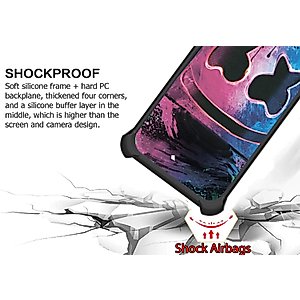 Aroepurt Case for TCL 30 XL Case Compatible with TCL 30xl 30 XL T701dl Phone Case Cover [Hard PC + Soft Silicone][Luminous Effect] YGH-BQ