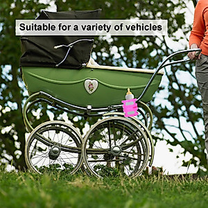 Universal Cup Holder, Stroller Water Bottle Holder Stroller Cup Holder Stroller Drink Holders Adjustable for Stroller Bicycle Wheelchair(pink)