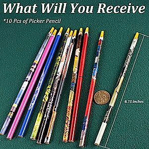 Self Adhesive Resin Rhinestones Picker Pencil Nail Art Gem Crystal Pick up Tool Rhinestone Pickup Pen Long 10Pcs